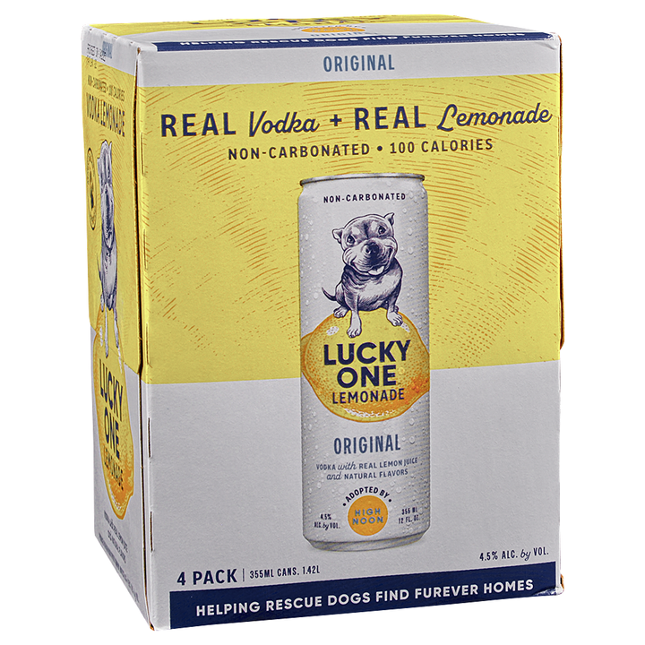 LUCKY ONE LEMONADE ORIGINAL 4PK 355MLCAN – Wine barrel Plus