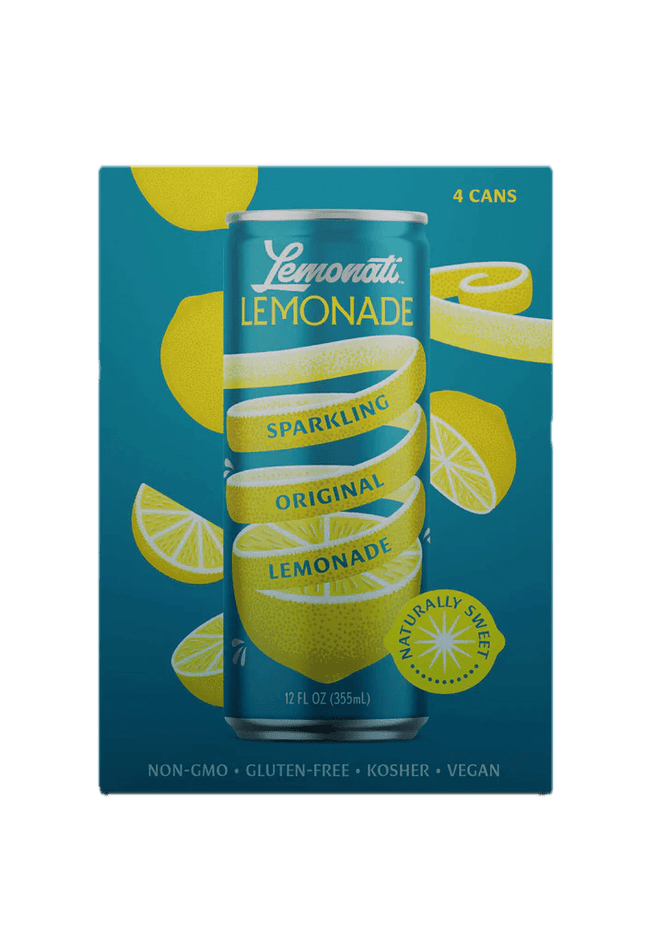 Lemonati Sparkling Original Lemonade 4 Pack 12 oz Cans | Wine Barrel ...